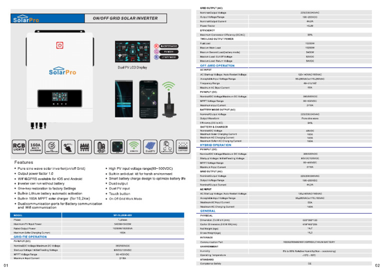 SolarPro Inverter | PDF