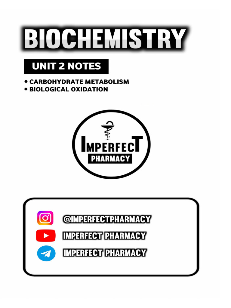 UNIT 2 Biochemistry (Imperfect Pharmacy) (1) (1) - 240417 - 221626 | PDF