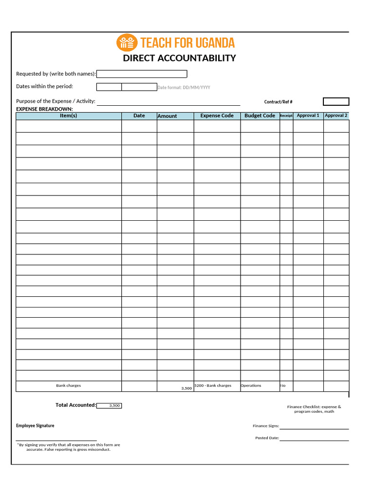 August Advance Accountability Kawagga Joseph Pdf Payments Cheque