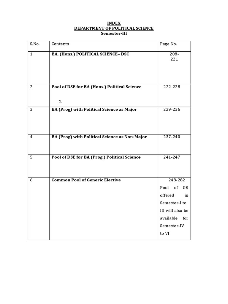 Syllabus Sem 3 Merged | PDF | Social Equality | Justice