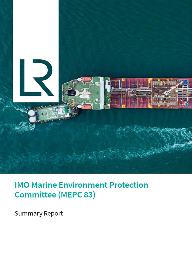 MEPC 83 Summary Report Rev3 | PDF | Life Cycle Assessment | Emission ...