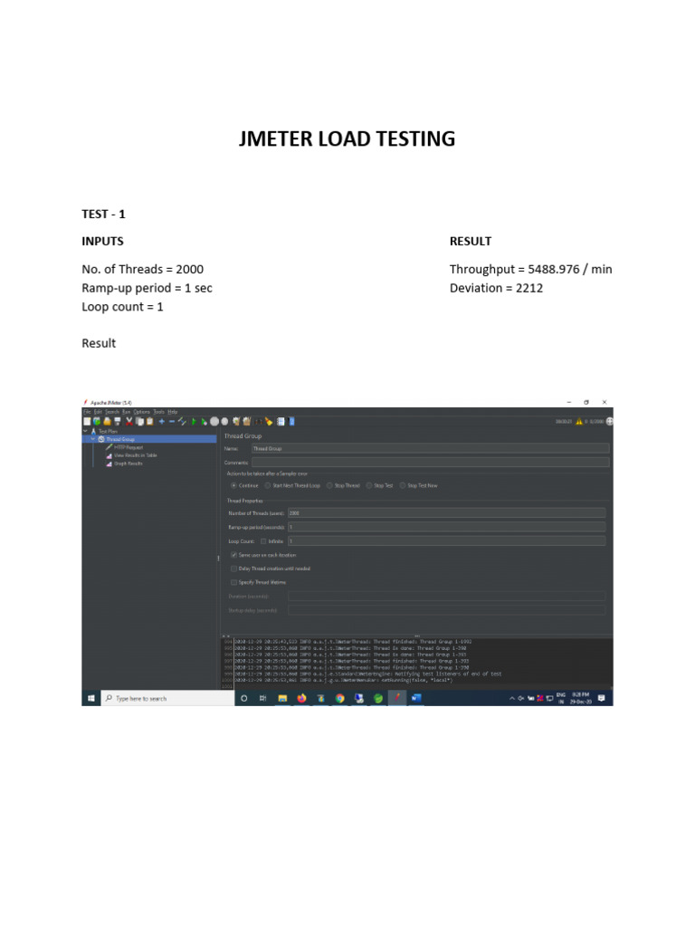 Jmeter Load Testing | PDF