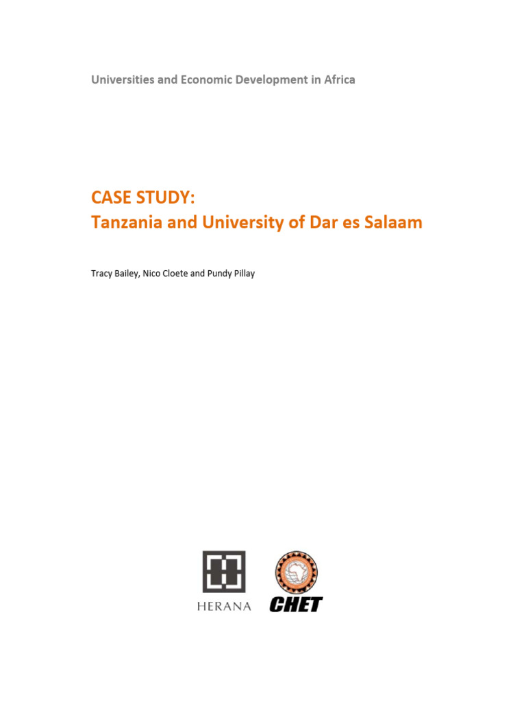 Case Study - Tanzania and University of Dar Es Salaam | PDF | Gross ...