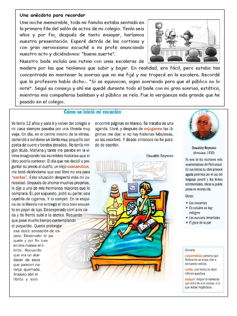 FICHA DE ANECDOTAS | PDF