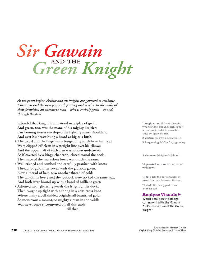 Sir Gawain and The Green Knight | PDF