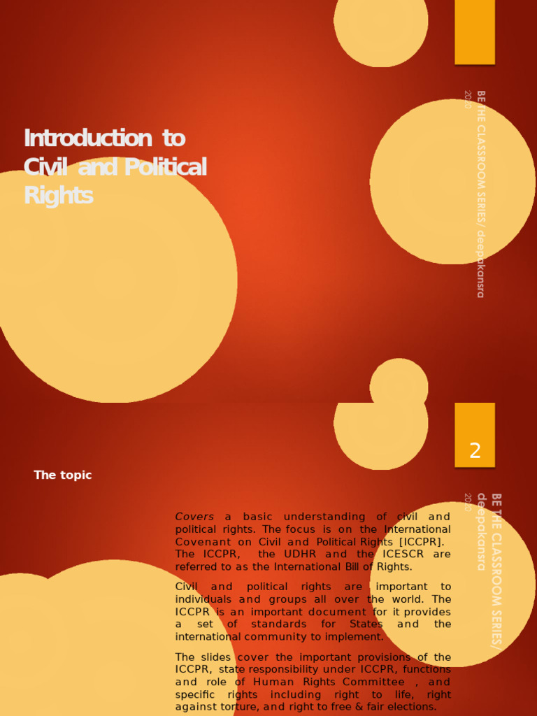 Understanding Civil and Political Rights | PDF | Human Rights | Rights