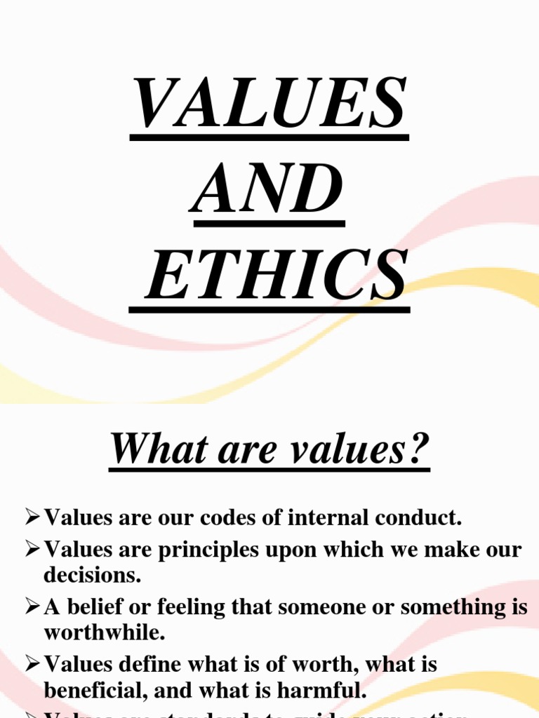 VALUES and Ethics PPT New | PDF | Value (Ethics) | Stereotypes