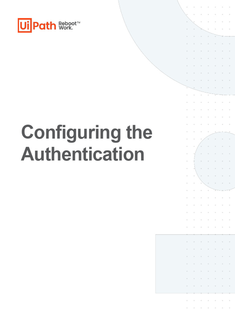 Configuring Authentication | PDF | Computer Science | System Software