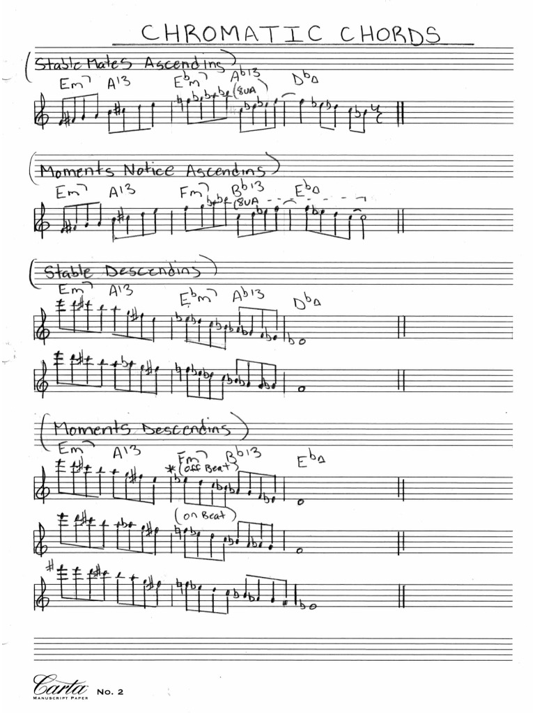 Parallel Chords - Dominant | PDF