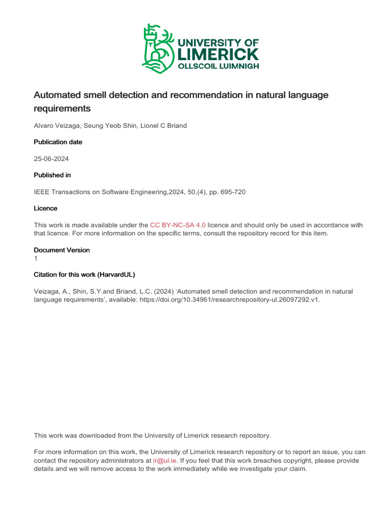 Automated Requirement Smell Detection | PDF | Syntax | System