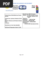WD-40 Aerosol MSDS | PDF | Combustion | Water