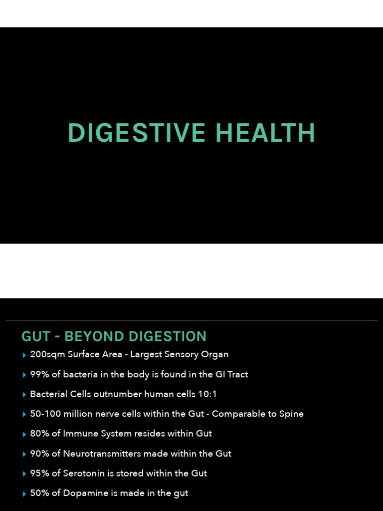 Digestive Health Slides 1 | PDF | Gastrointestinal Tract | Digestion