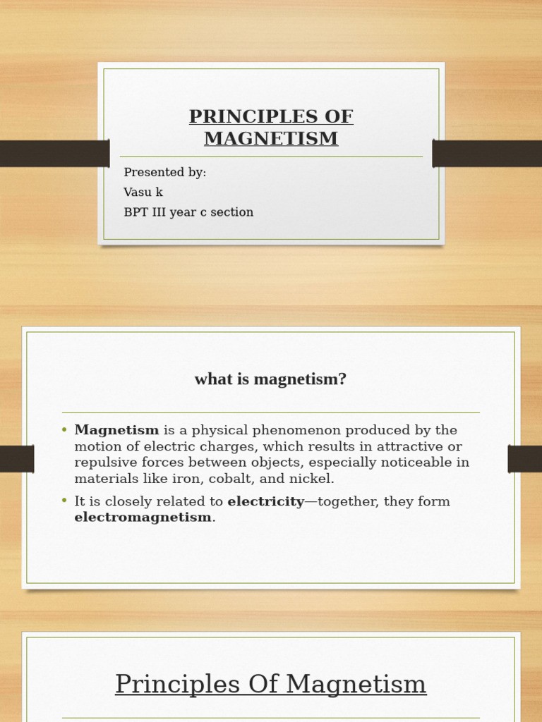 Principles of Magnetism | PDF