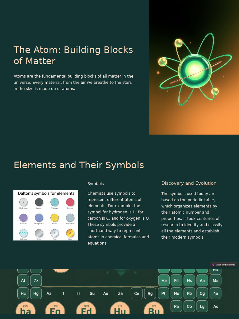 Understanding Atoms and Their Structure | PDF