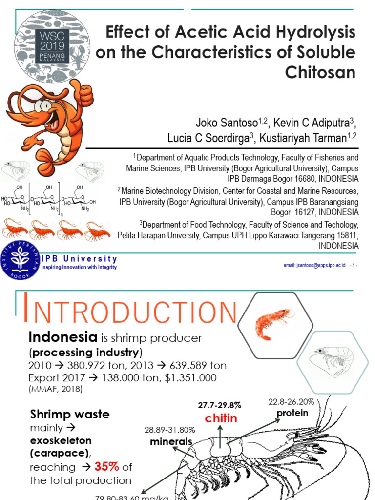 Khitin Dan Khitosan (Kuliah 13-B-2023) | PDF | Acid | Hydrolysis