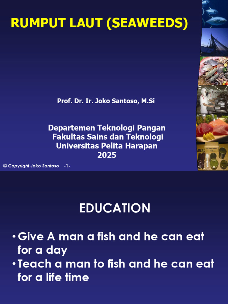 Rumput Laut Sebagai Bahan Pangan (8-A) | PDF