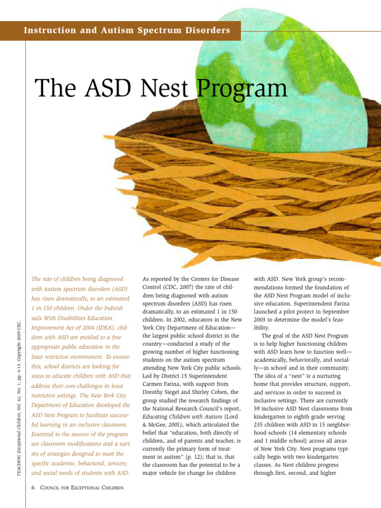 P - The ASD Nest Program - A Model For Inclusive Public Education For ...