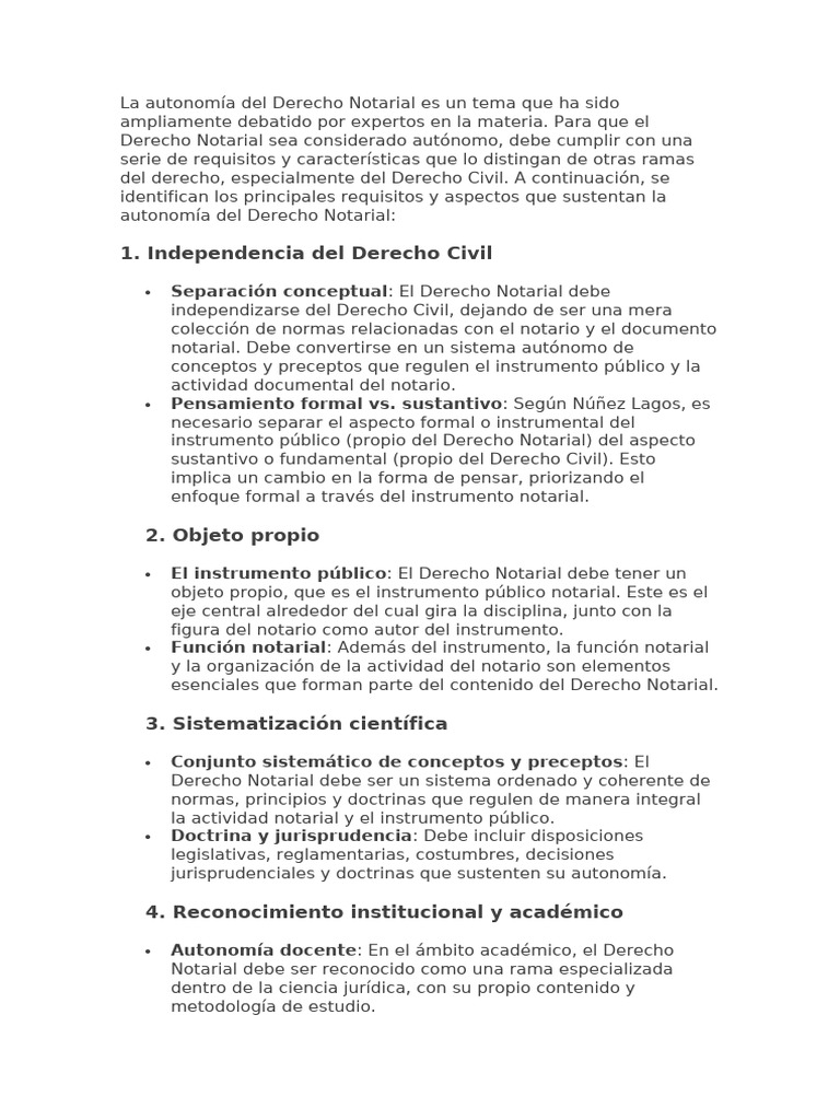 La Autonomía Del Derecho Notarial | PDF | Justicia | Crimen y violencia
