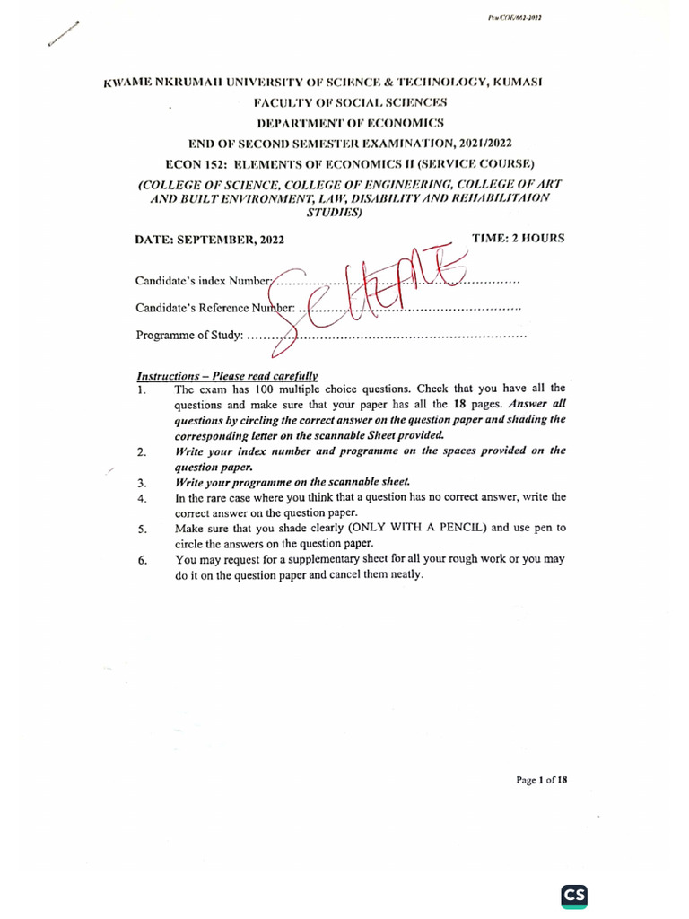 econ 152 endsem_1 | PDF