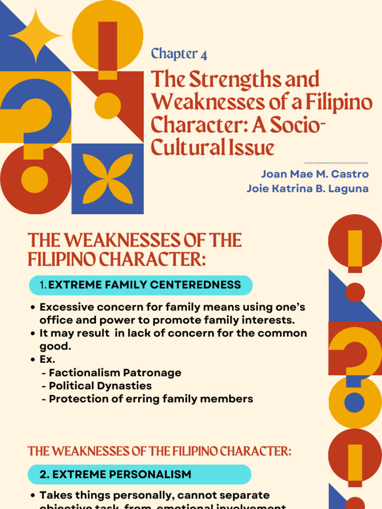 Chapter 4 - The Strength and Weaknesses of A Filipino Character | PDF ...