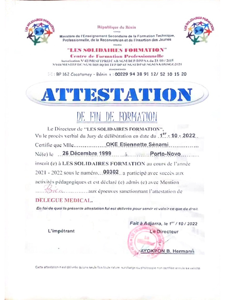 Attestation | PDF