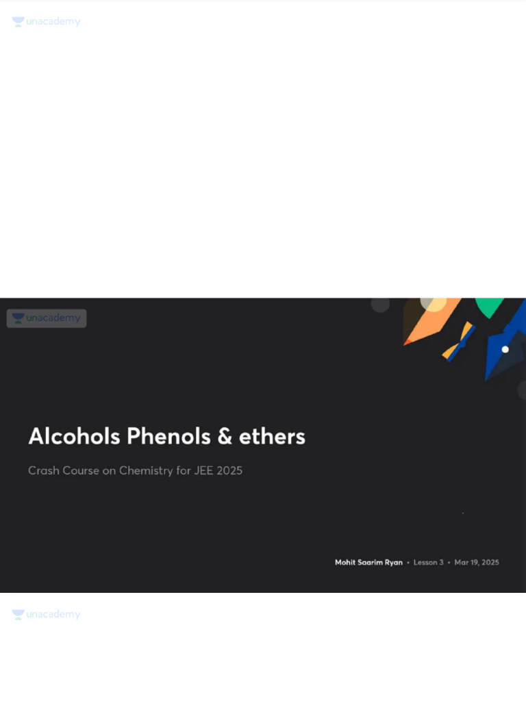 Alcohols Phenols Ethers With Anno | PDF