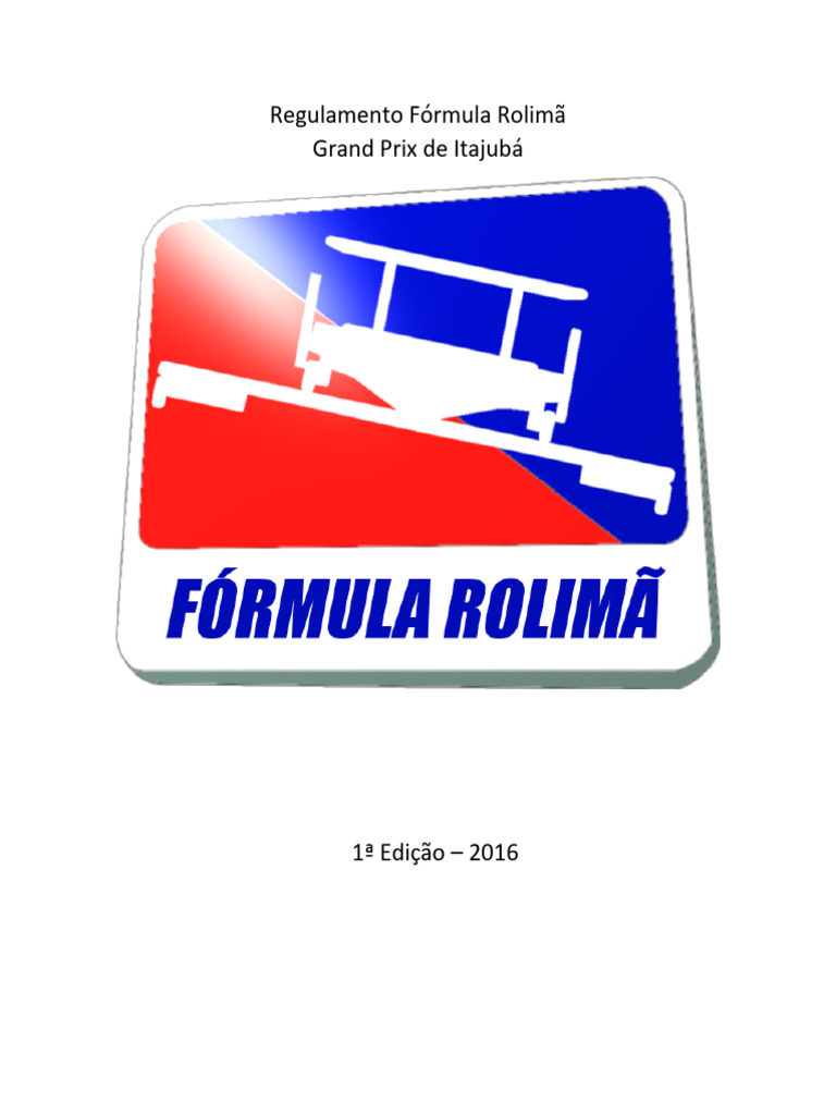 Regulamento Fórmula Rolimã Itajubá | PDF | Carro