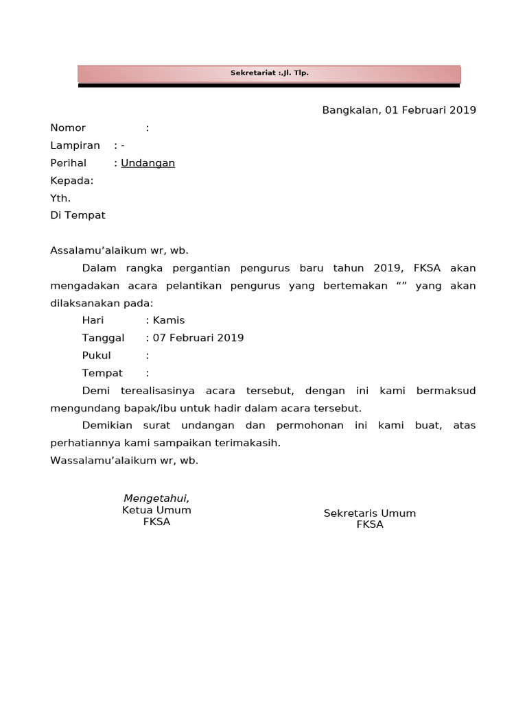 Contoh Surat | PDF