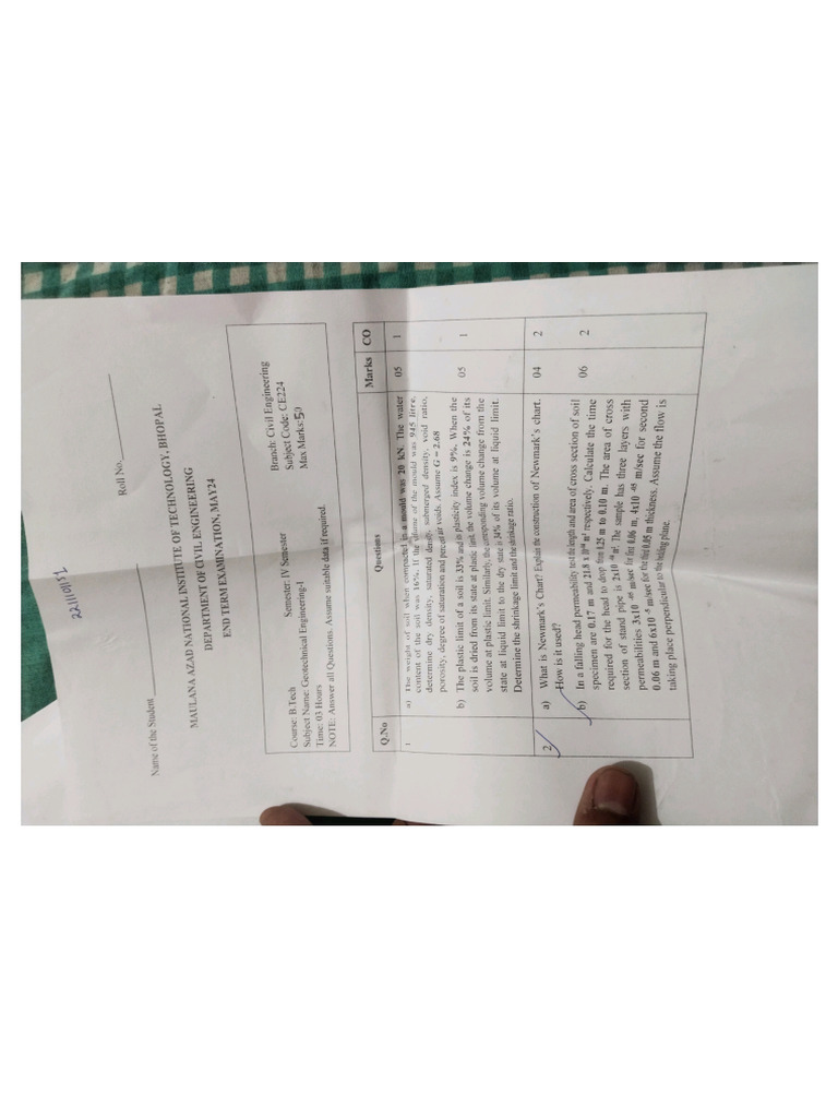 4th Sem Papers | PDF