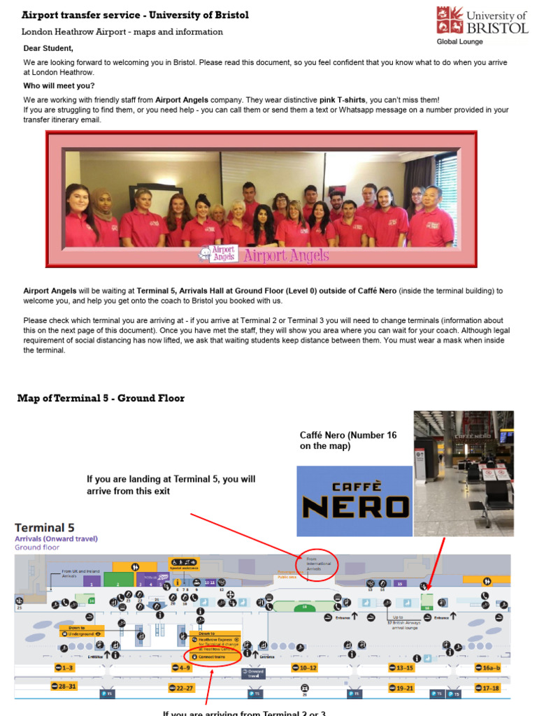 2021 - T5 Coach and Bus Pick Up, T2 and T3 To T5 Terminals Maps ...