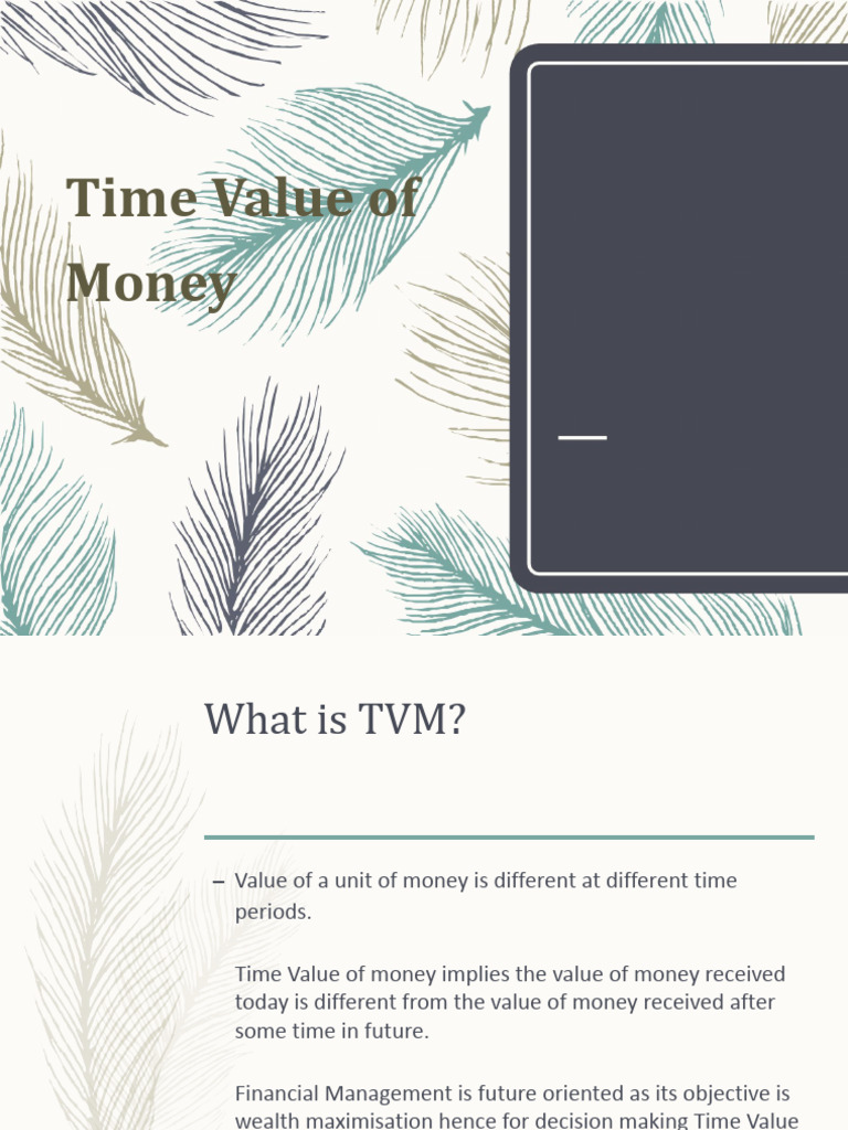 Understanding Time Value of Money Concepts | PDF | Present Value | Interest