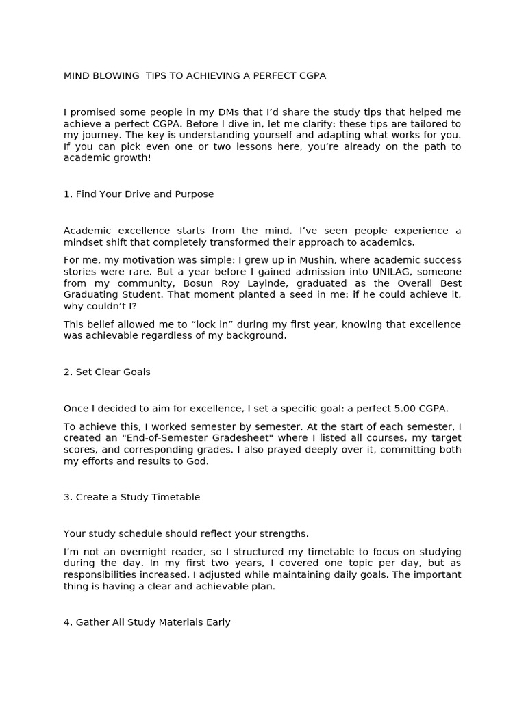 Academic Excellence Is Possible Pdf Cognition Learning