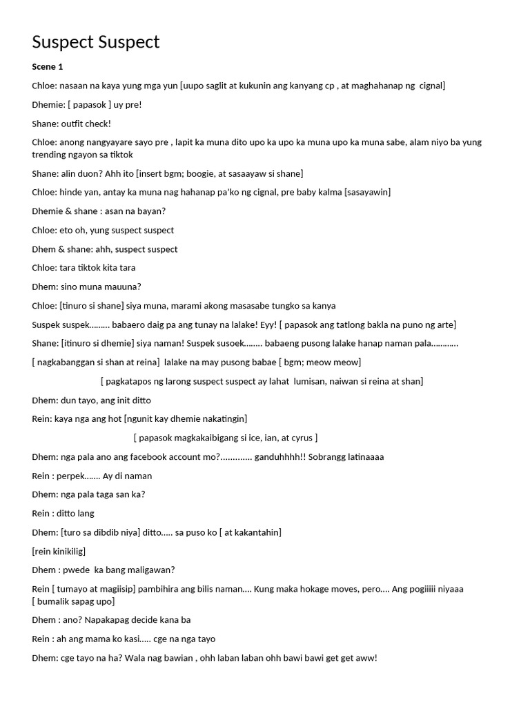 Suspect Suspect | PDF