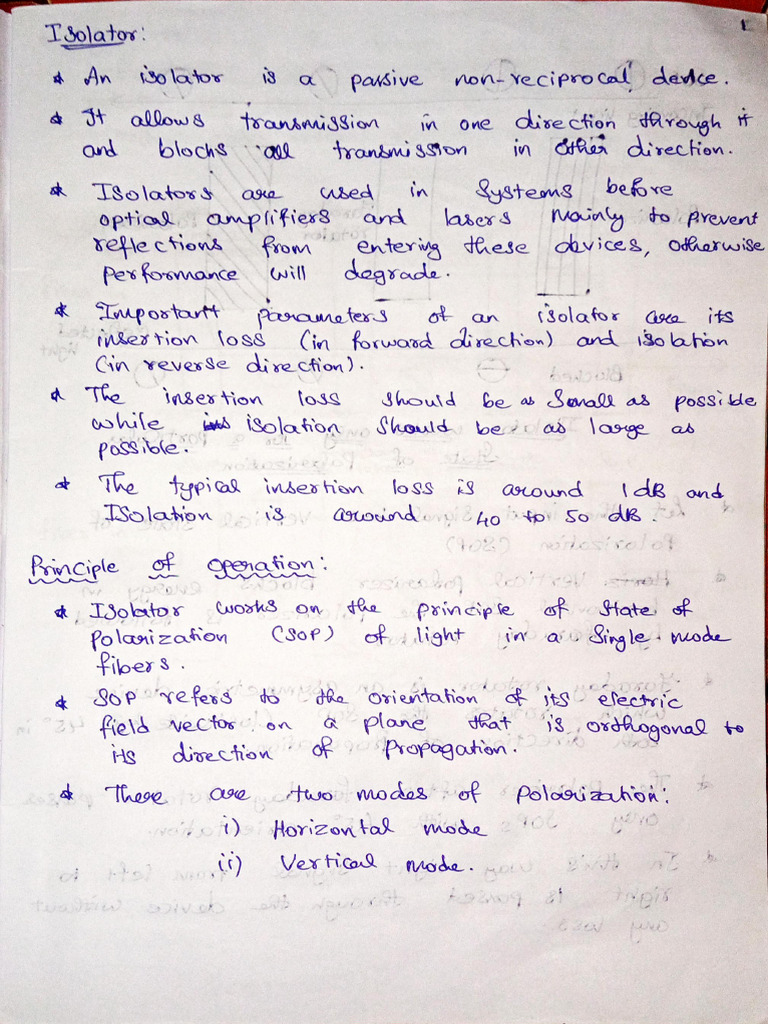 Photonic Network Notes 1 | PDF