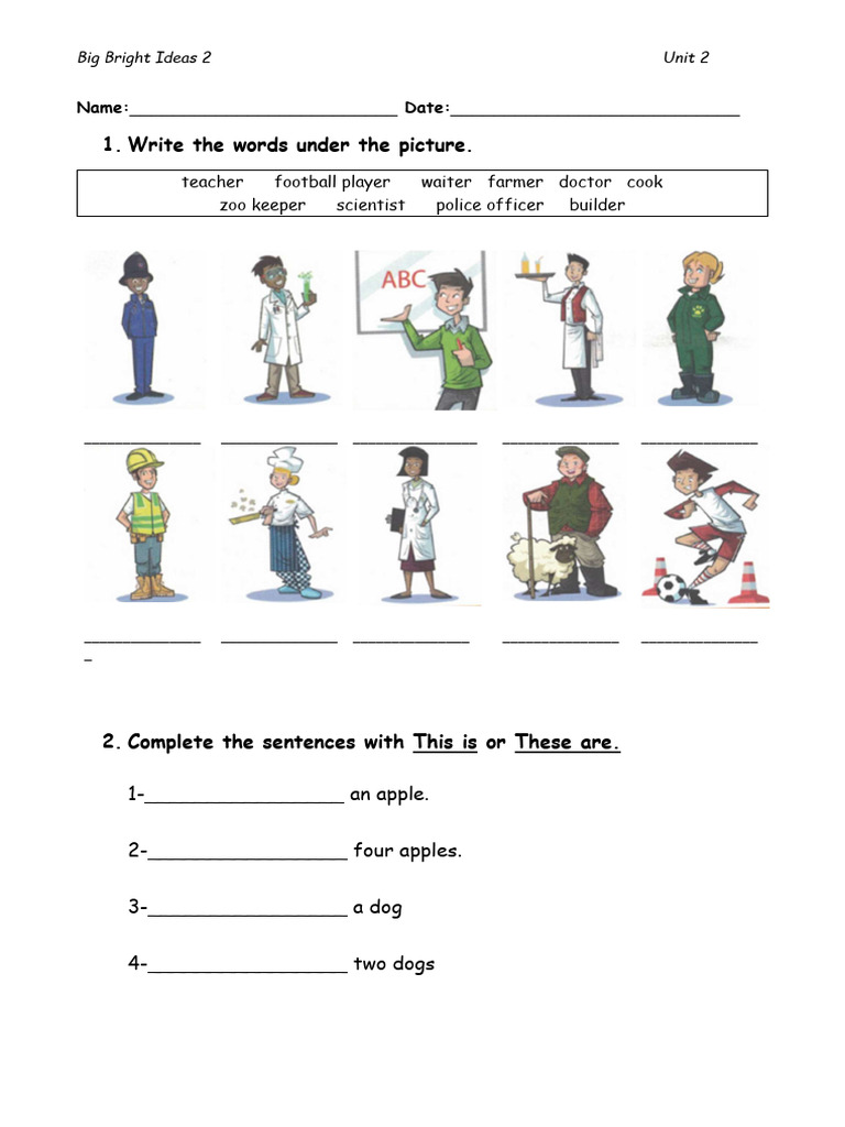 Big Bright Ideas 2 Exam Unit 2 | PDF