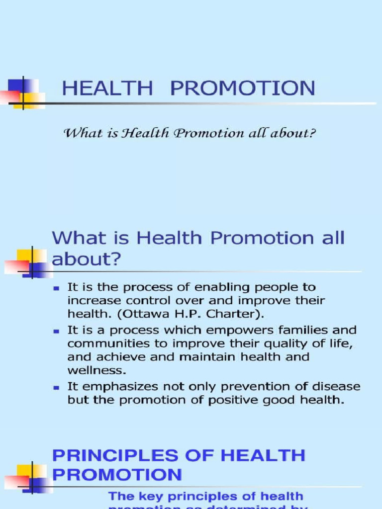 Health Promotion | PDF