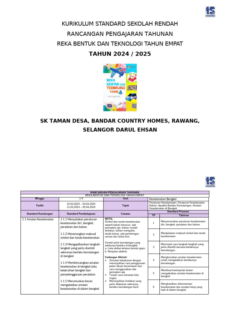 RPT RBT T4 2024-2025 | PDF
