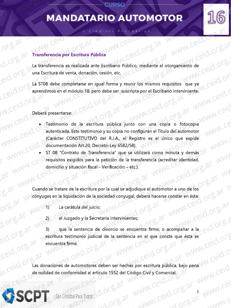 2022 Modulo 16 SCPD | PDF