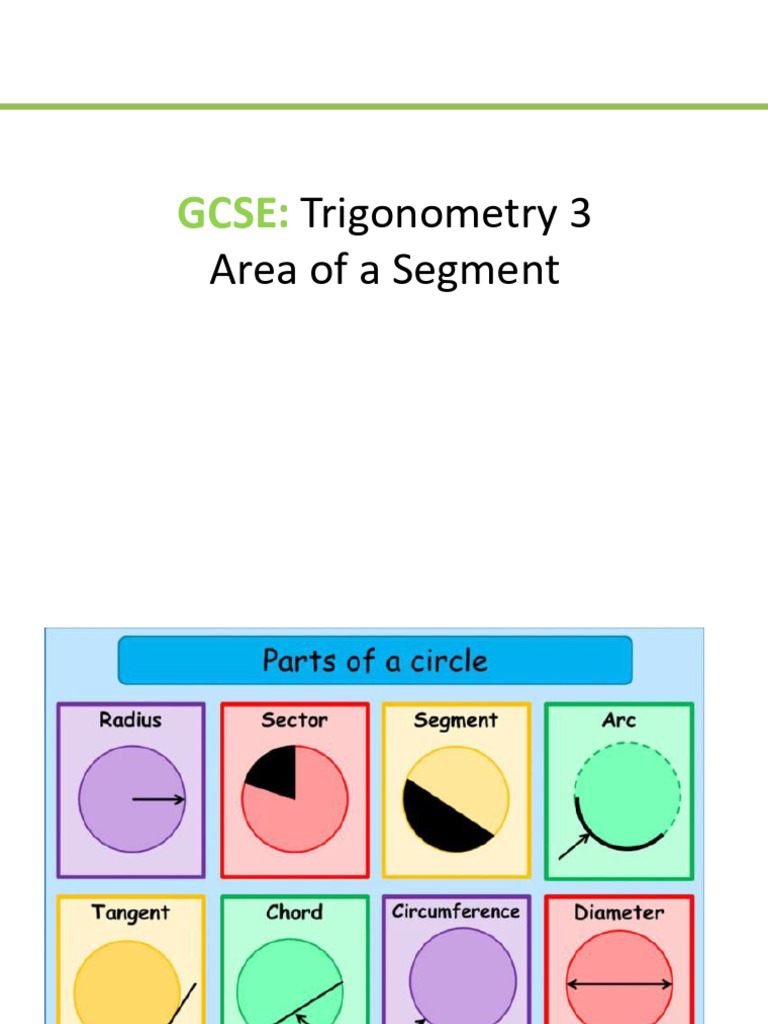 GCSE Trigonometry: Segment Area Calculations | PDF | Special Functions ...
