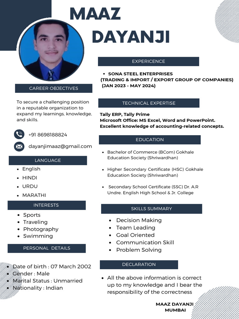 Maaz CV | PDF