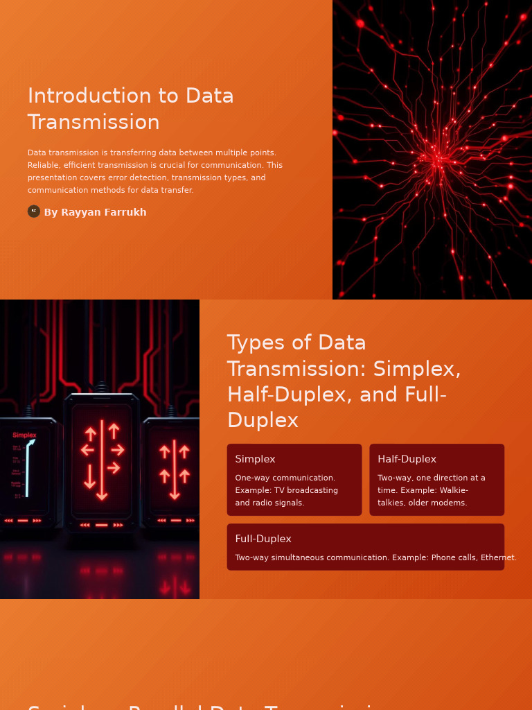 Introduction To Data Transmission | PDF | Error Detection And Correction | Duplex ...