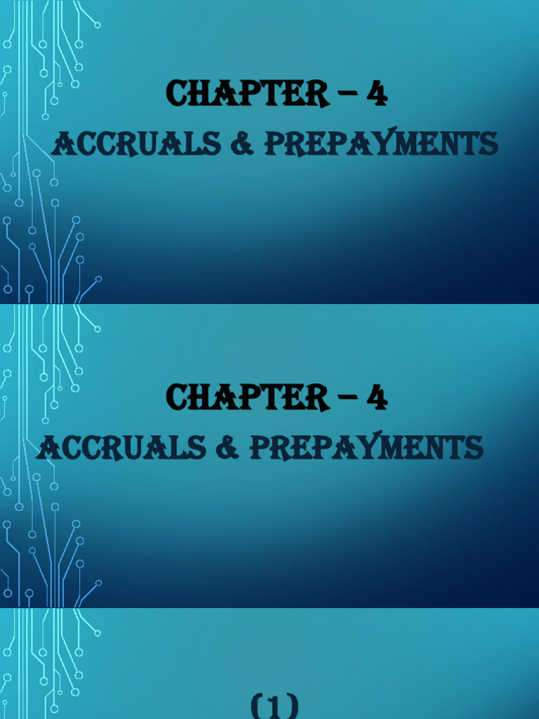 Simplifying Accruals and Prepayments | PDF | Accrual | Debits And Credits