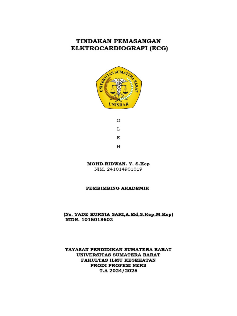 ECG - Mohammad Ridwan | PDF