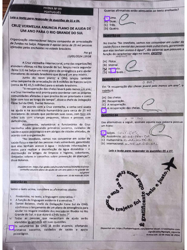 PROVA ELO Corrigida Com Questões Comentadas | PDF