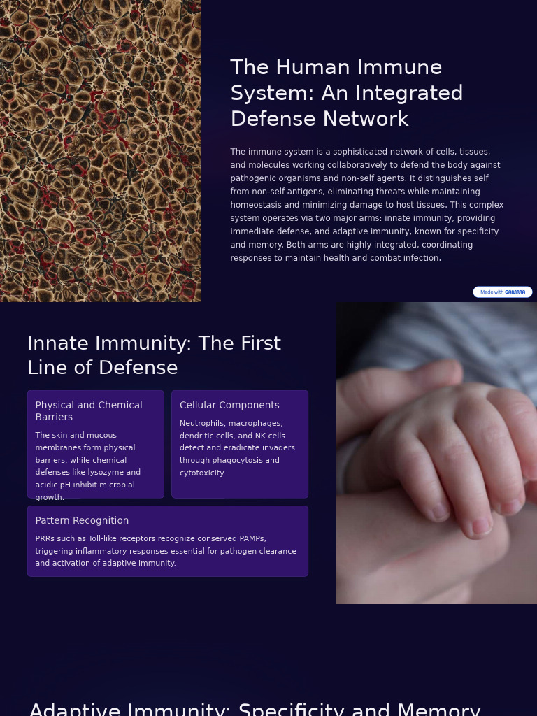 The Human Immune System An Integrated Defense Network | PDF | Immune ...