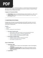 Types of Guided Media Explained | PDF | Transmission Medium | Electronics