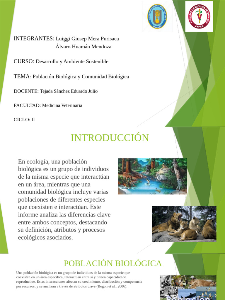 Diferencias entre Población y Comunidad Biológica | PDF | Población ...