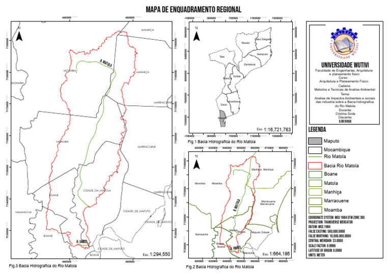Mapa da Bacia Hidrográfica do Rio Matola | PDF | Geofísica | Cartografia