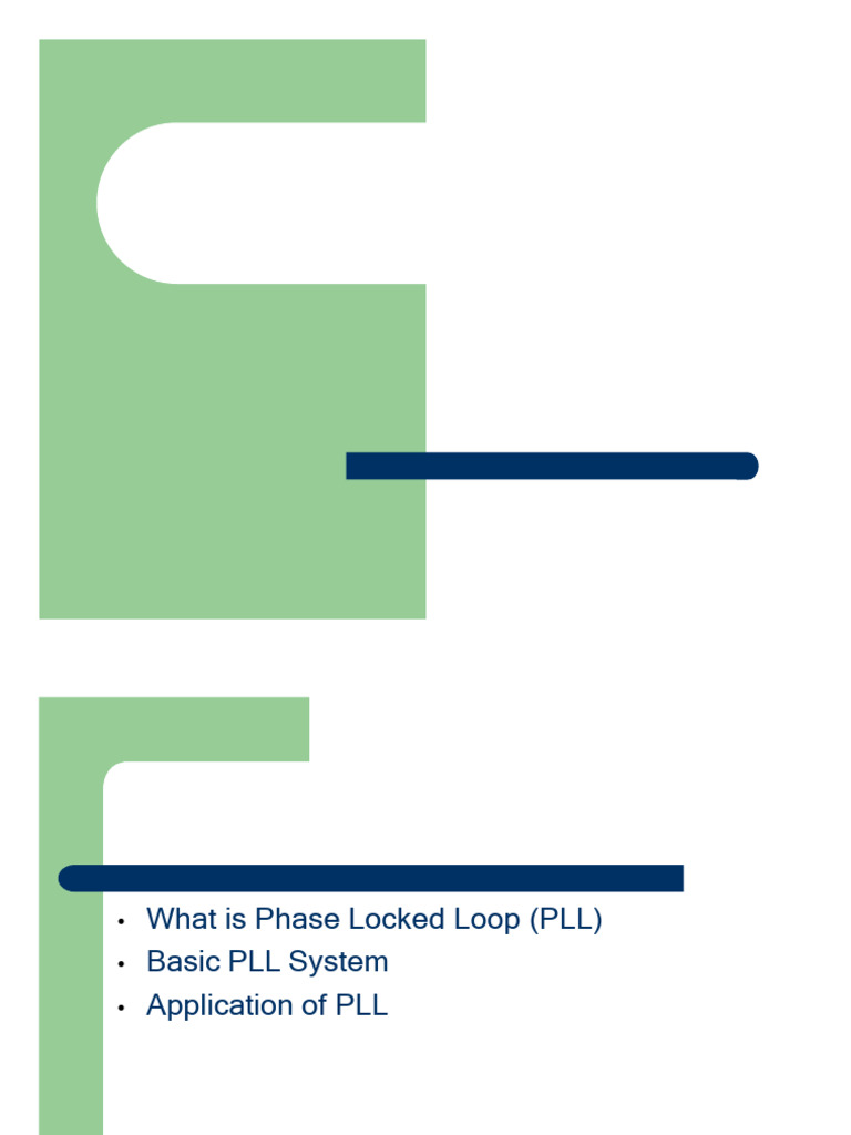 Introduction To PLL | PDF | Detector (Radio) | Information And ...