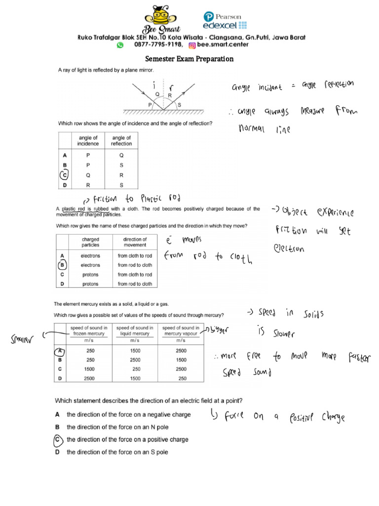 Semester Exam Study Guide | PDF